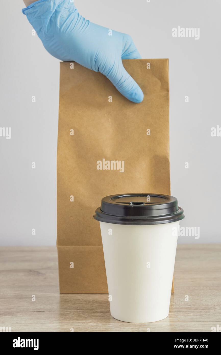 Food delivery during mockup hi-res stock photography and images - Alamy