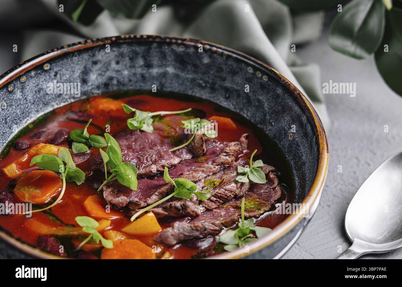 Food, Korean cuisine. Kimchi soup close up Stock Photo - Alamy