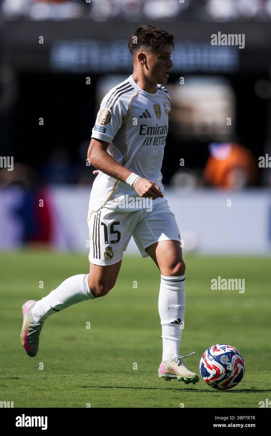 Arda Guler of Real Madrid CF in action during the FIFA Club World Cup ...