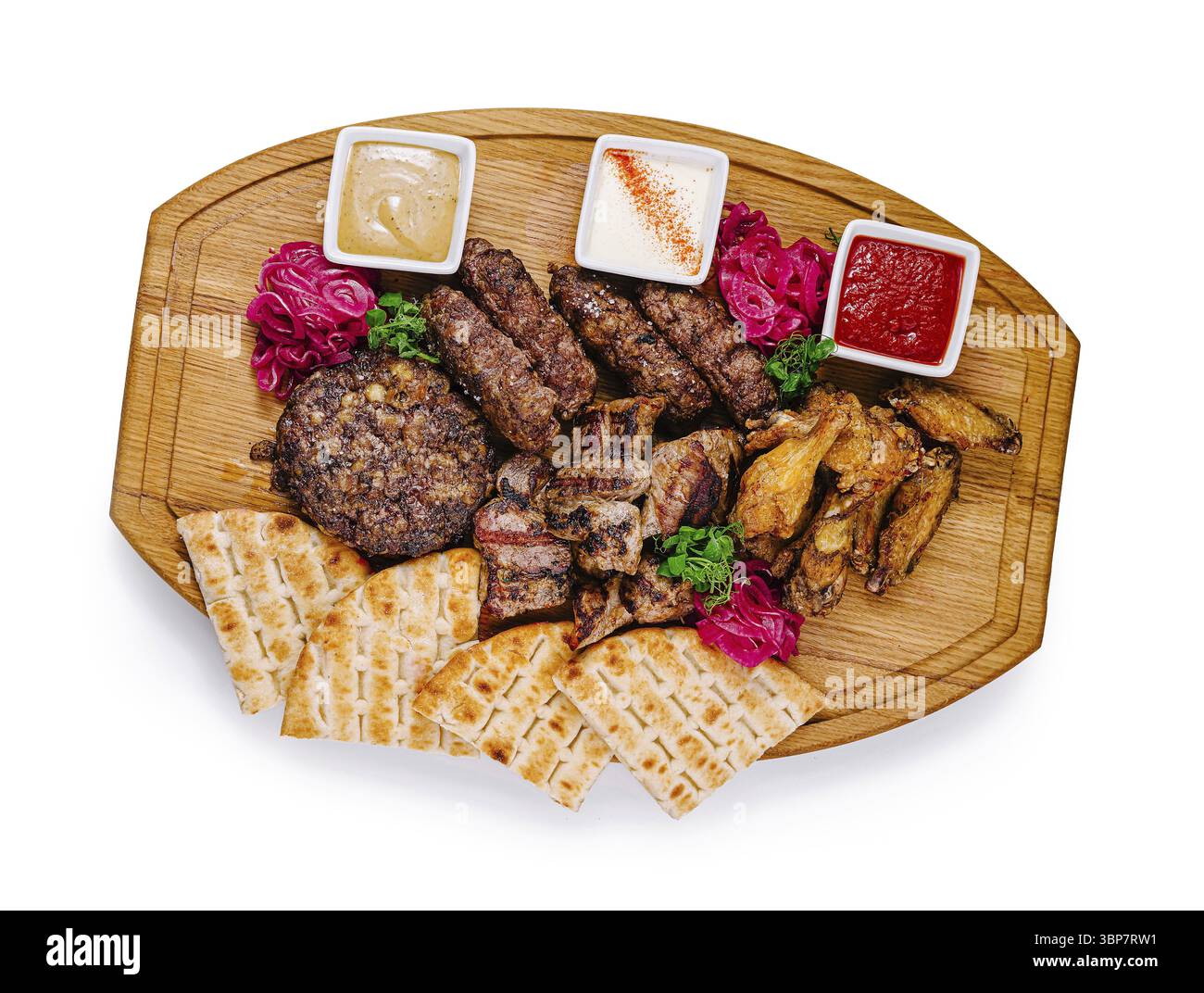 Food share top view Cut Out Stock Images & Pictures - Alamy