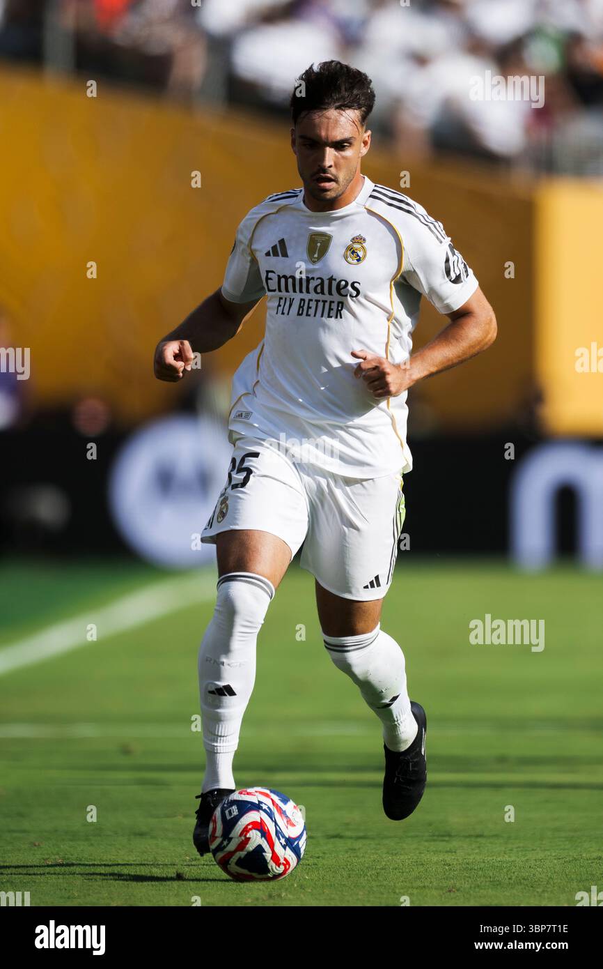 Raul Asencio of Real Madrid CF in action during the FIFA Club World Cup ...