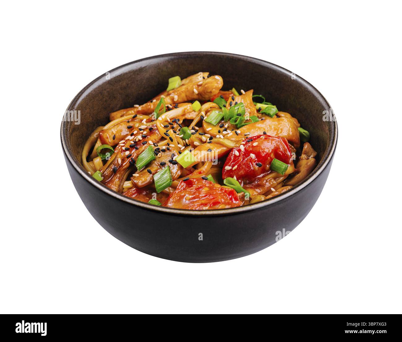 Noodles soy sauce on Cut Out Stock Images & Pictures - Alamy