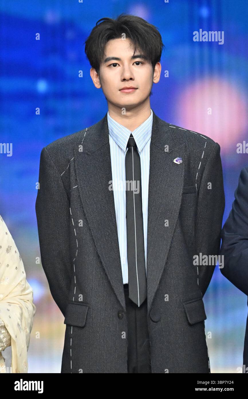 Chinese actor Hu Xianxu attends an activity in Chongqing, China, 3 July ...