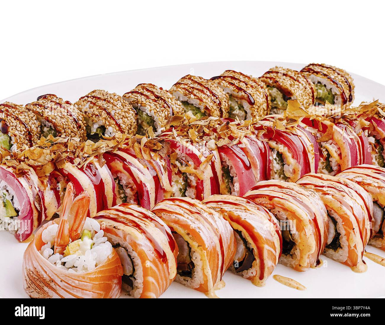 Beautiful arrangement sushi rolls hi-res stock photography and images ...