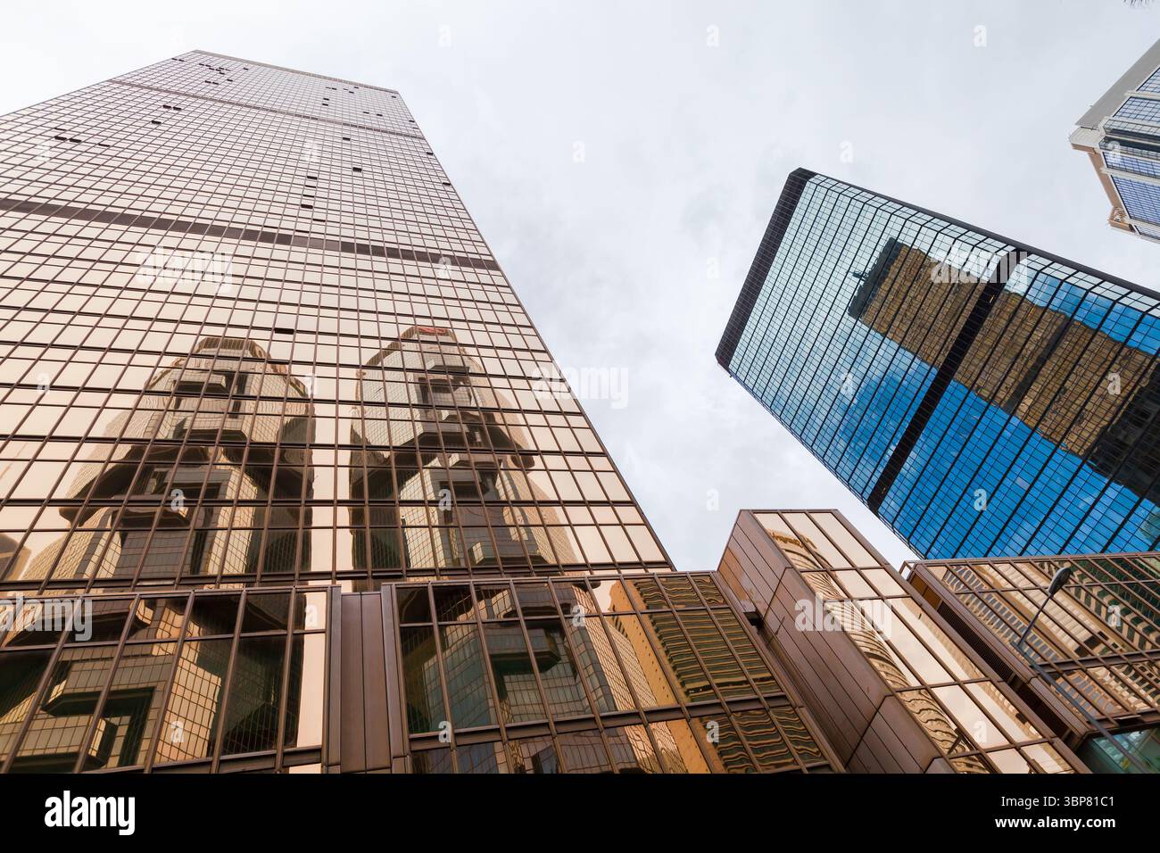 High glassy skyscrapers downtown contemporary hi-res stock photography ...