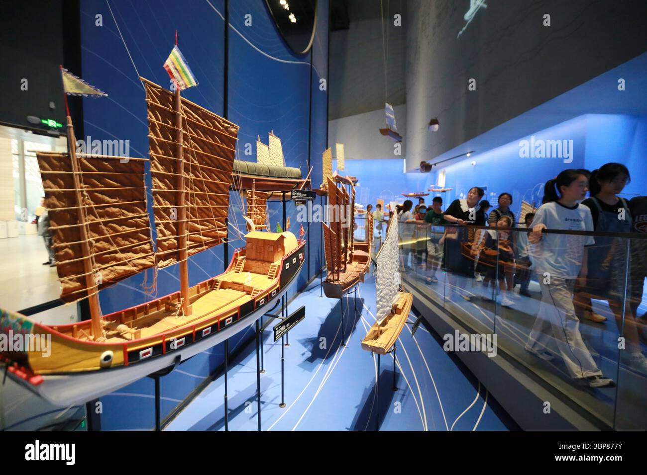People visit the China Grand Canal Museum in Yangzhou City, east China ...