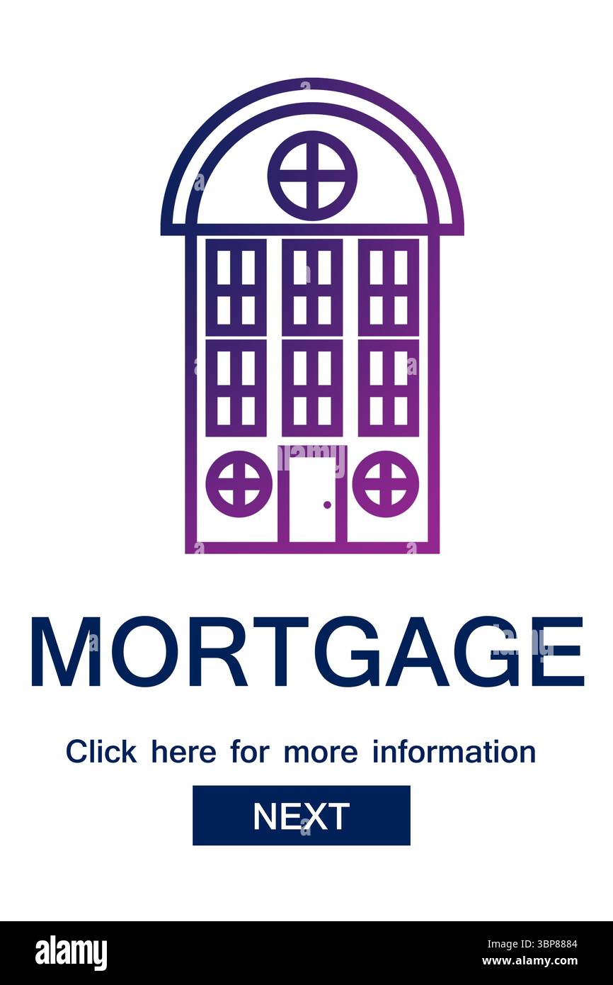 Mortgage loan icon Cut Out Stock Images & Pictures - Alamy