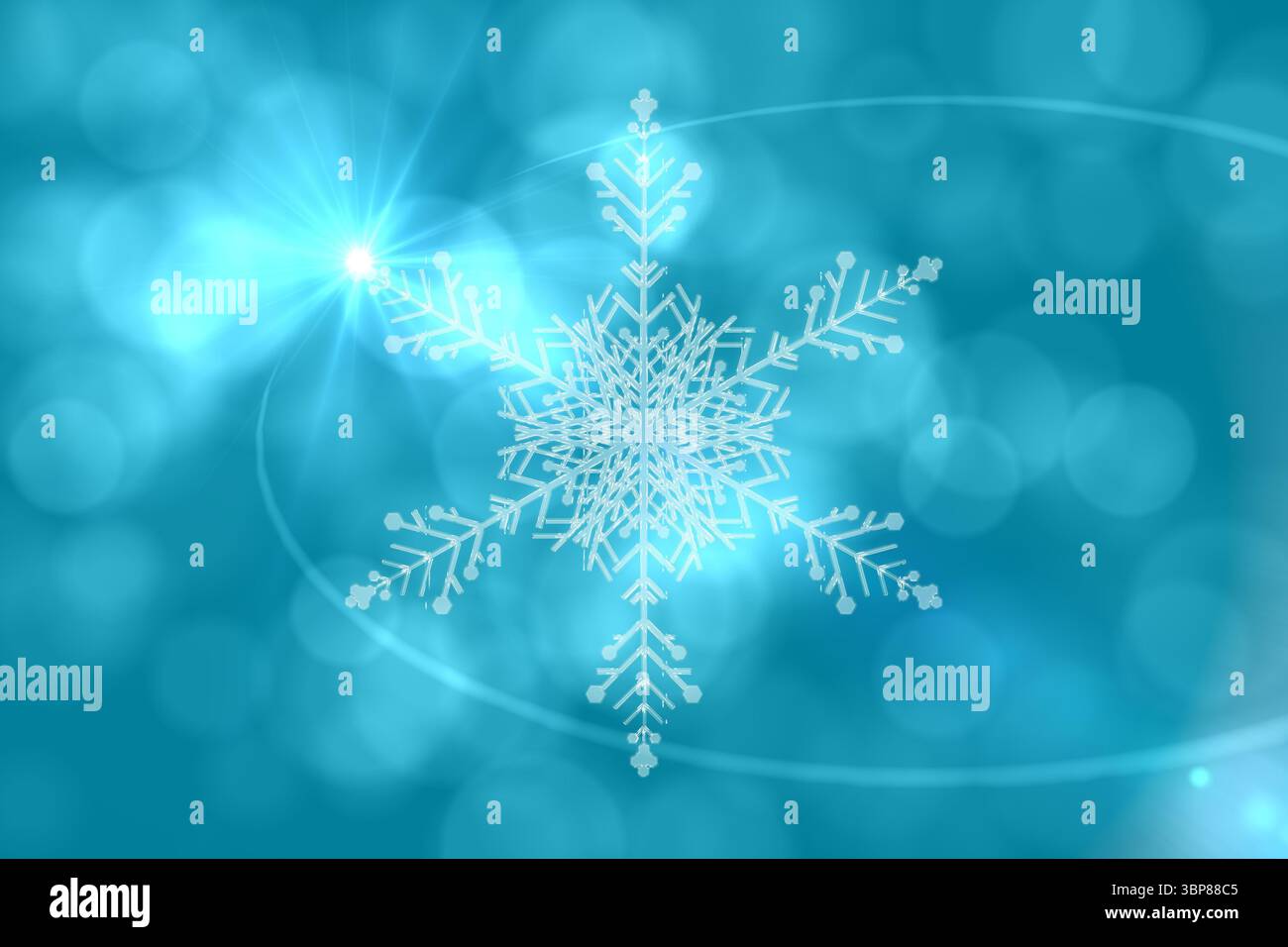 Blue snow flake pattern hi-res stock photography and images - Alamy