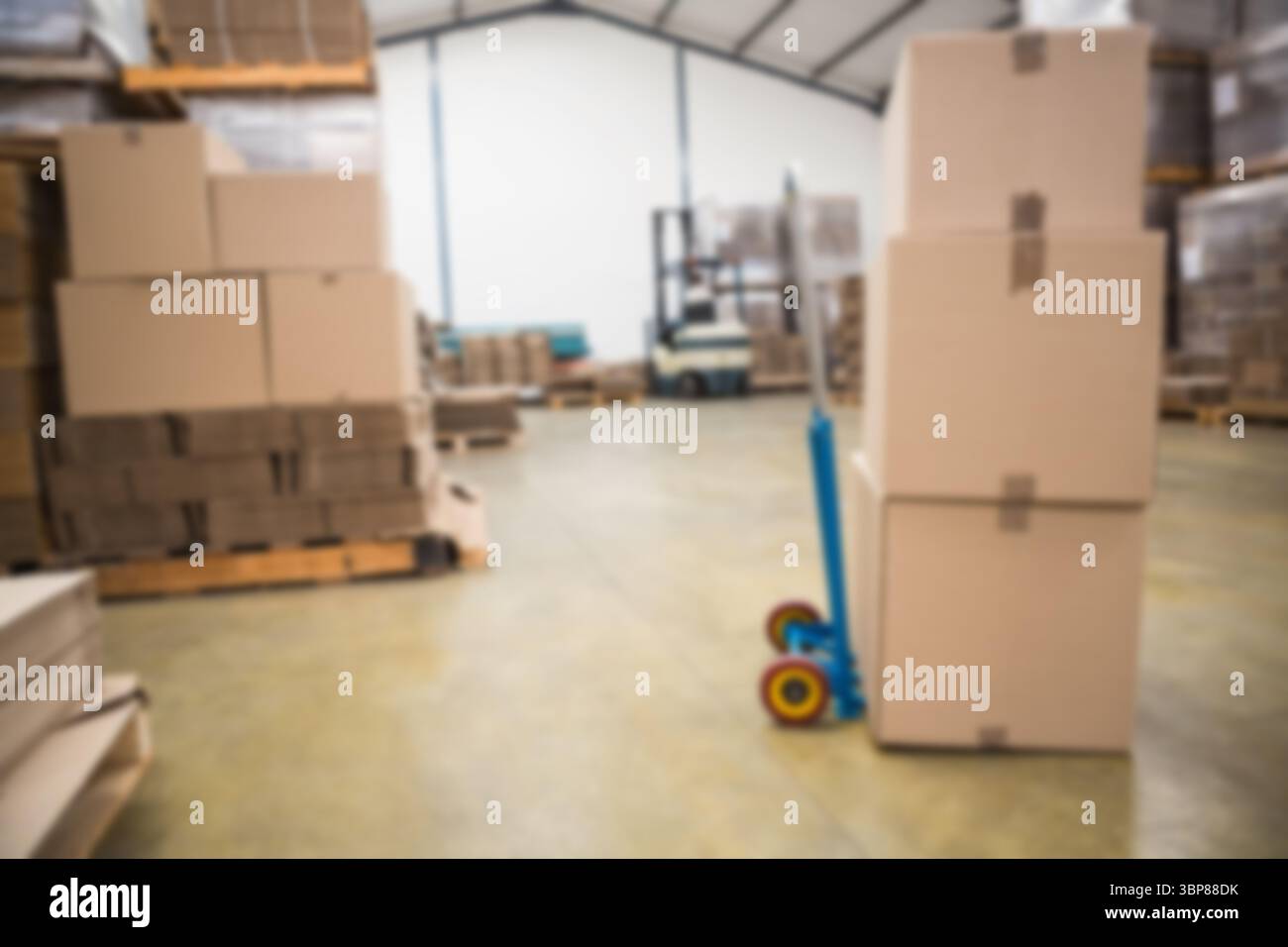 Cardboard boxes fork lift hi-res stock photography and images - Alamy