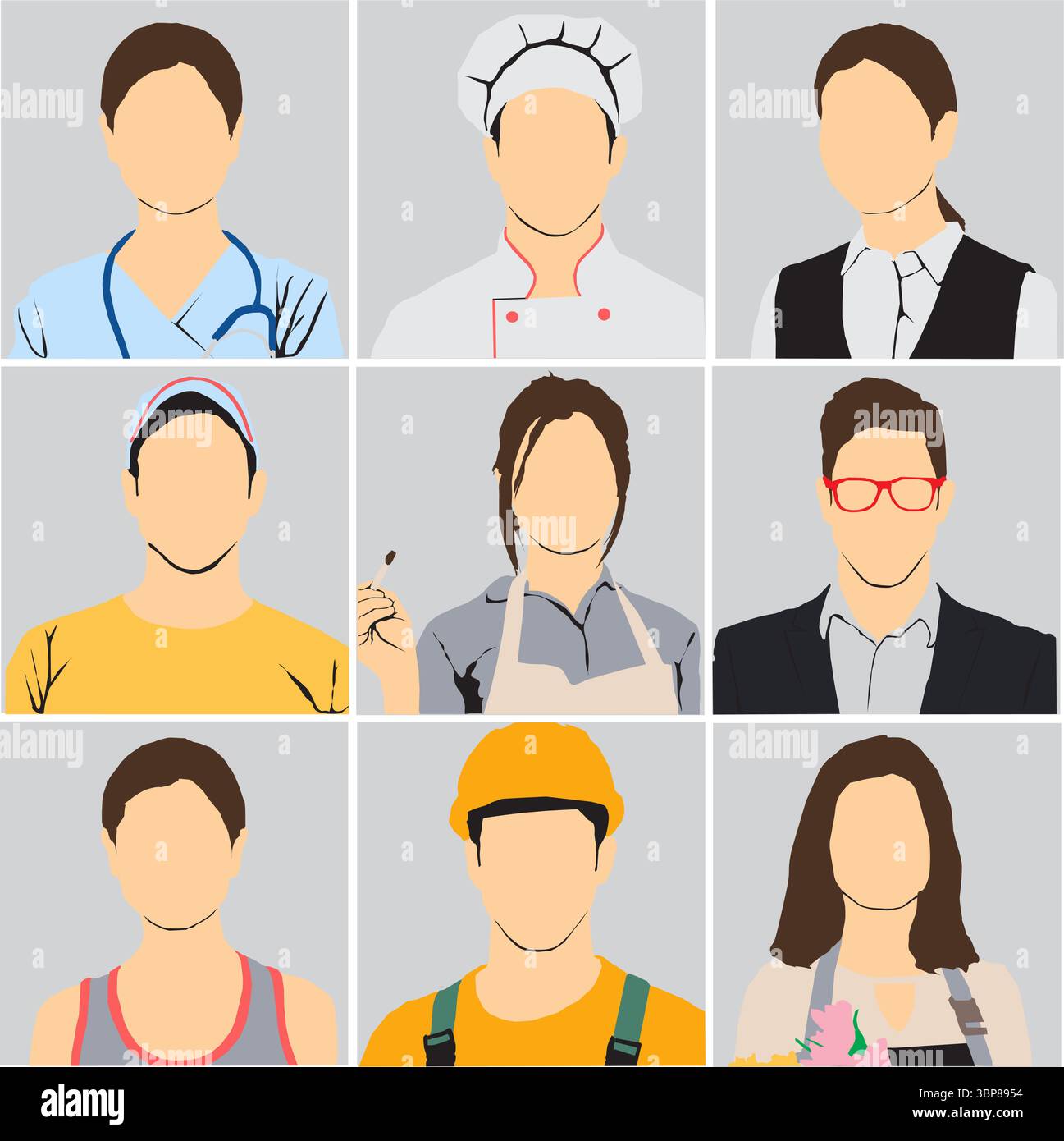 Occupational icons hi-res stock photography and images - Alamy