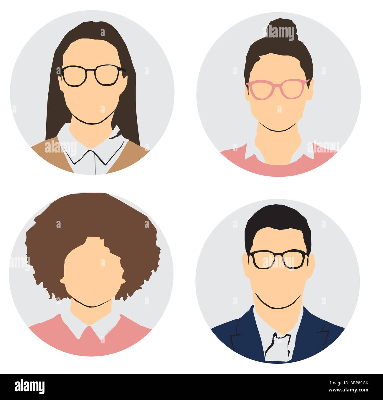 people profile collection Stock Vector Image & Art - Alamy