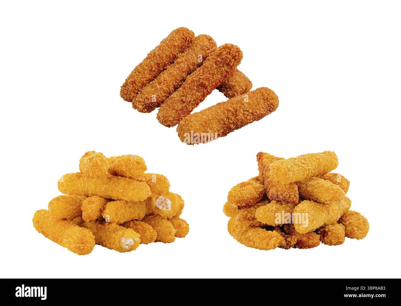 Food, Different shapes and sizes of crispy, golden fried snacks are ...