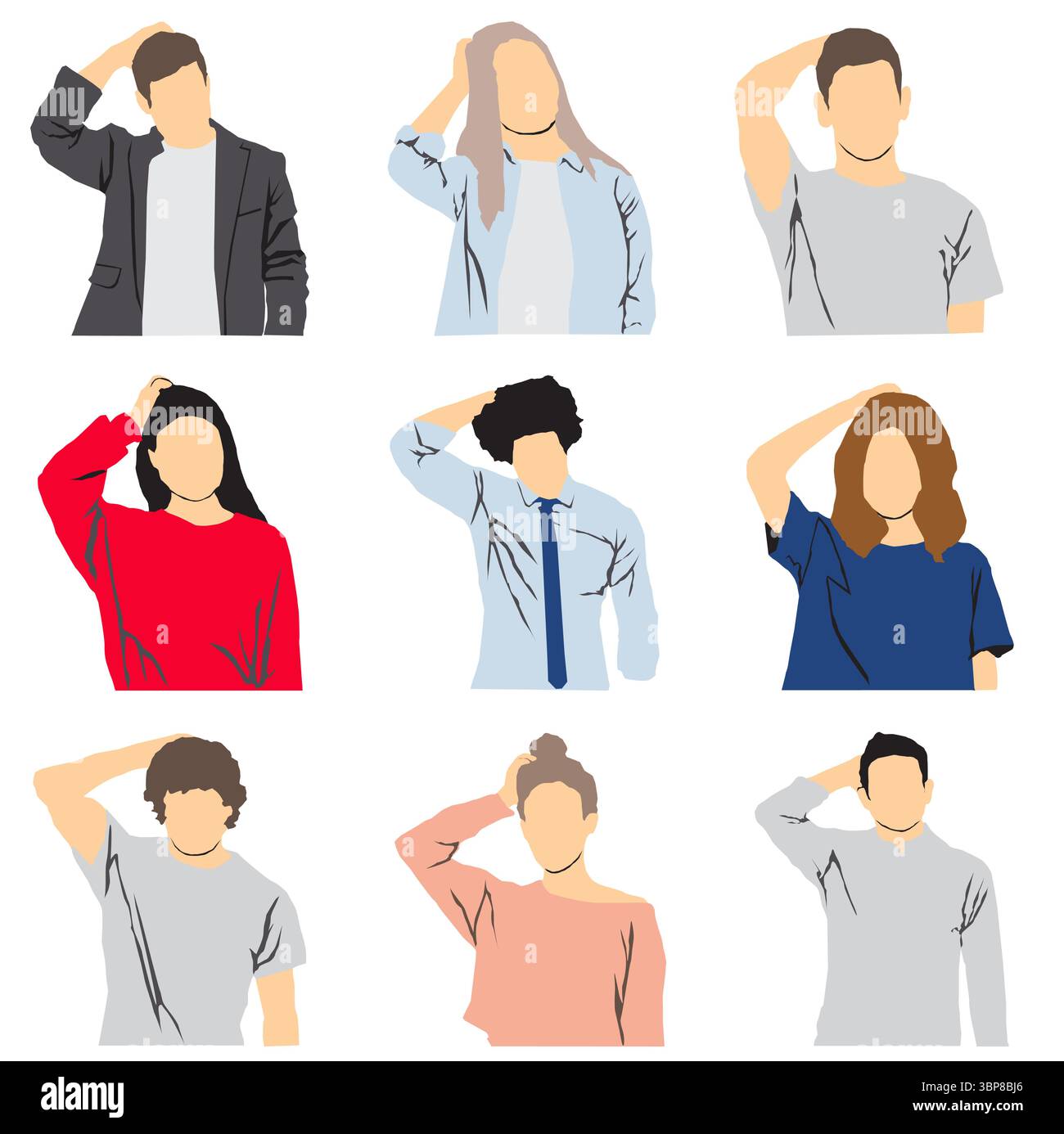 people profile collection Stock Vector Image & Art - Alamy