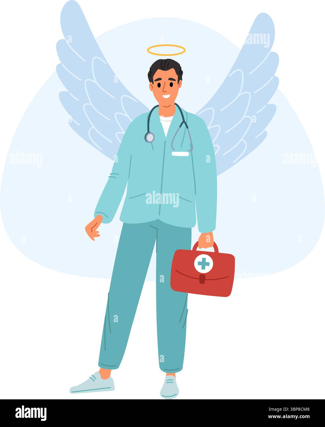 The physician as angel Stock Vector Images - Alamy