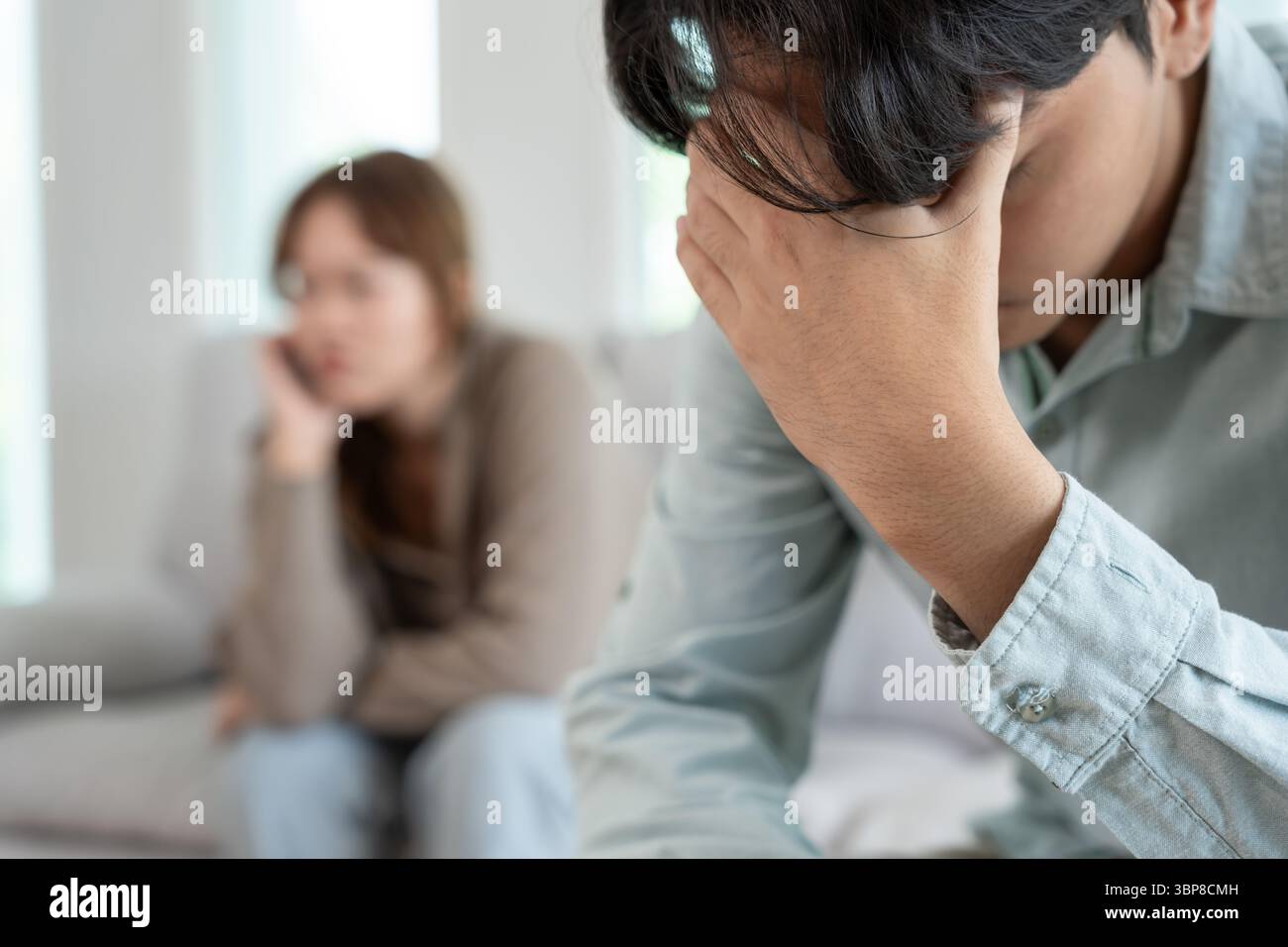 Divorce. Asian couples are desperate and disappointed after marriage ...