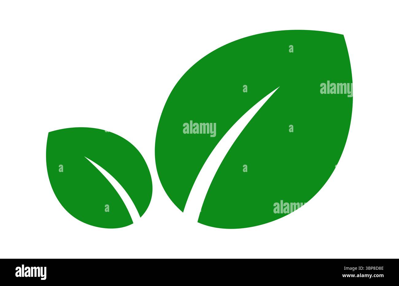 Minimalist Green Leaf Icon for Eco-Friendly Branding, Sustainable ...