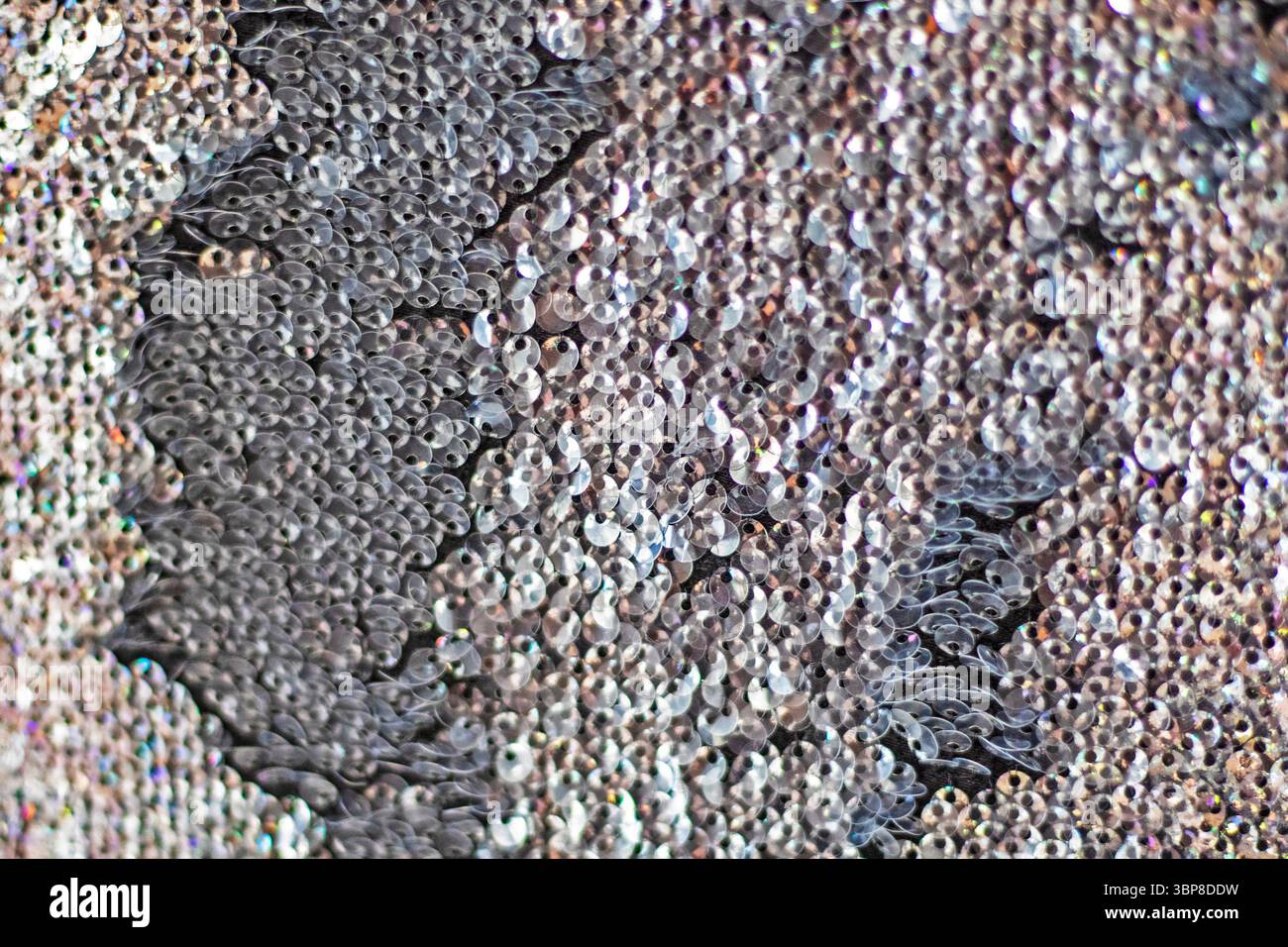 tactile stylish background in the interior with silver glitter Stock ...