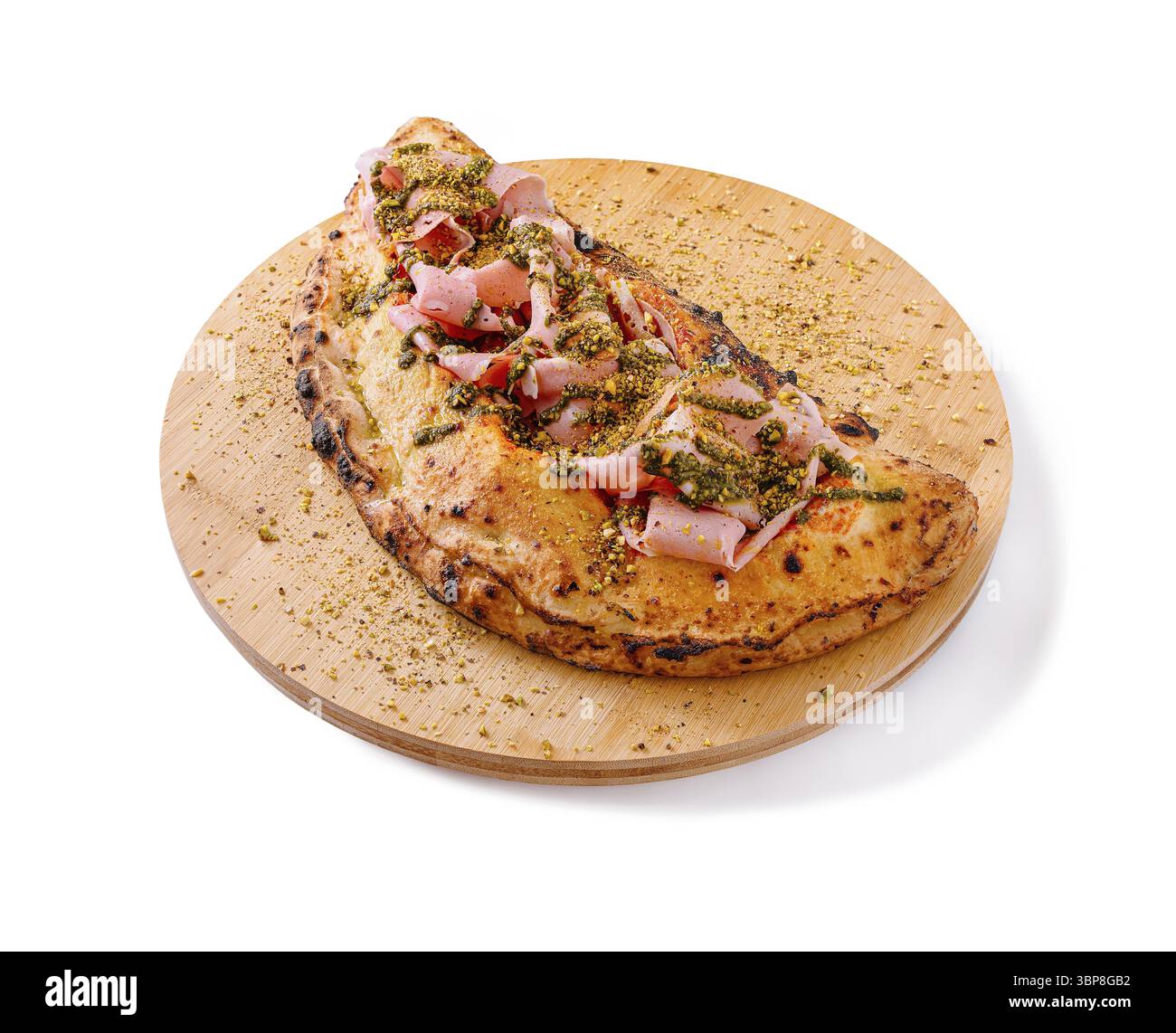 Round pizza rests on Cut Out Stock Images & Pictures - Alamy