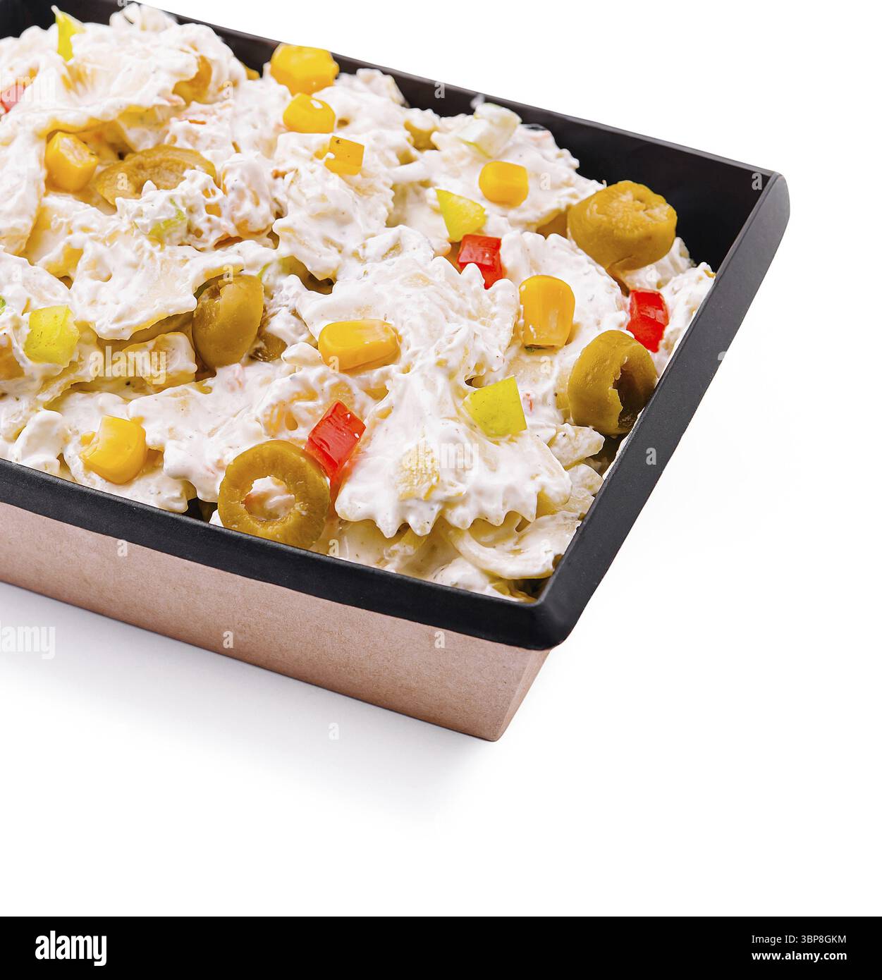 Food, A colorful salad made with a creamy dressing, featuring diced ...