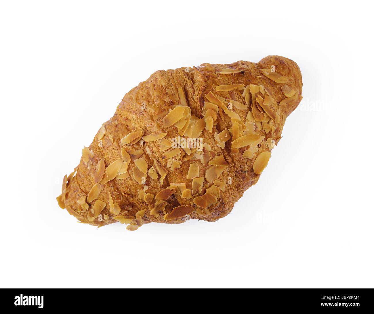 Food, Frisches franzoesisches Croissant mit Mandelsplittern Stock Photo ...