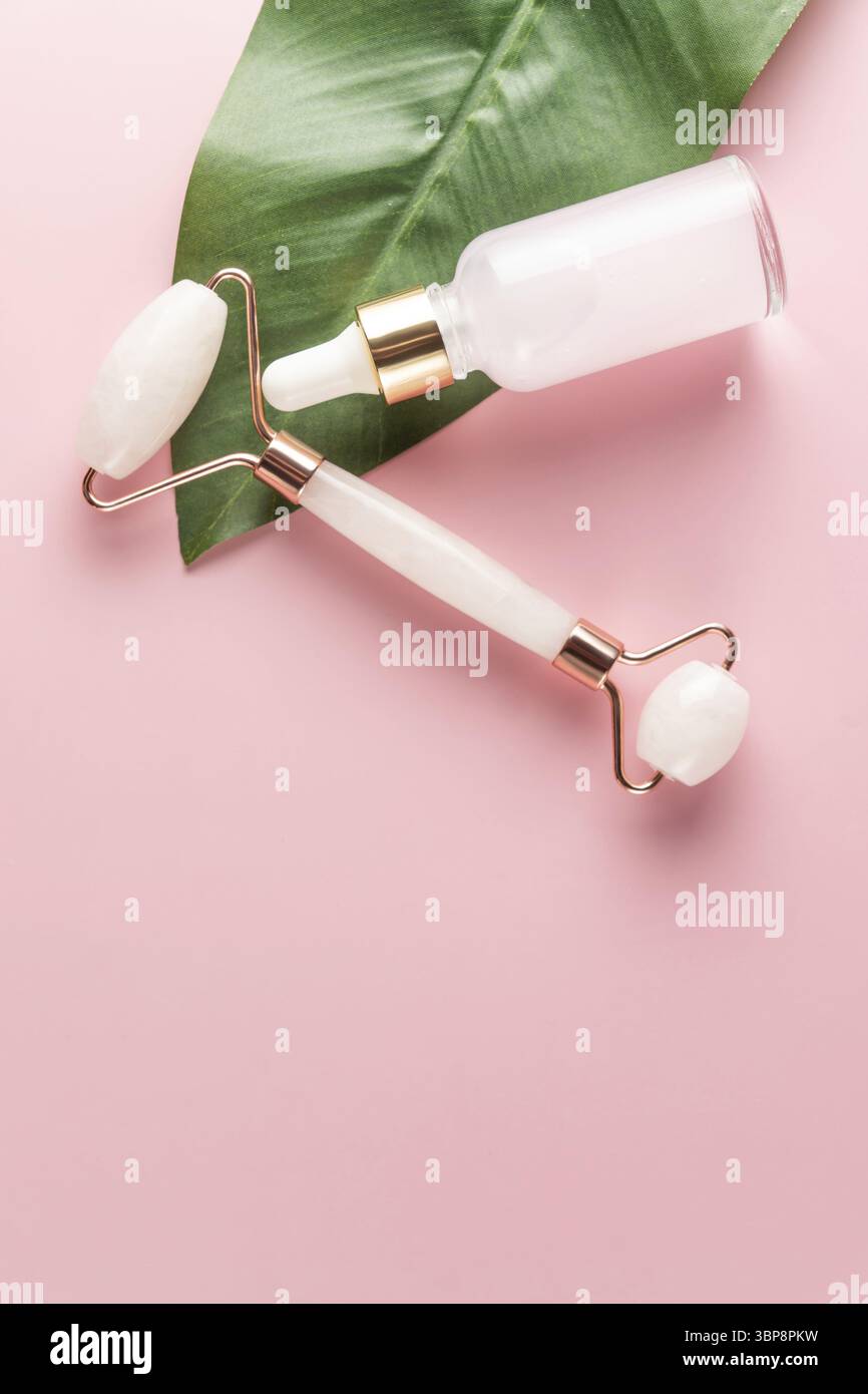 Face massage roller serum hi-res stock photography and images - Alamy