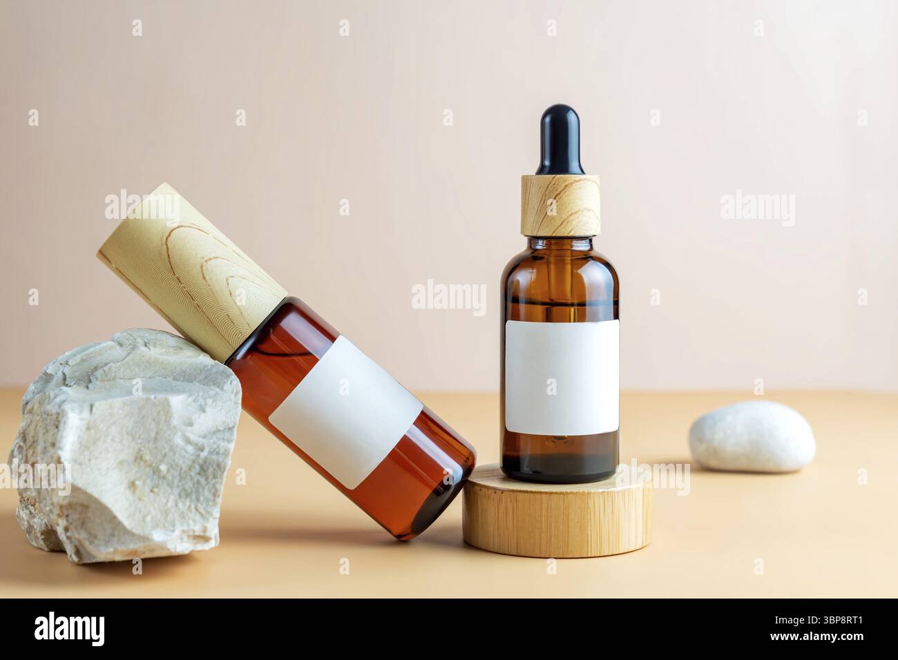 SPA natural organic cosmetics packaging design. Set of transparent dark ...