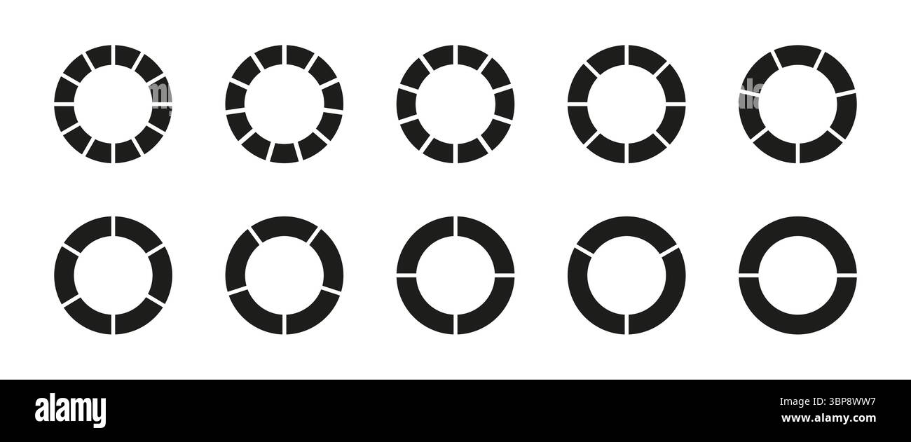 Coaching blank. Wheel round divided with two, three, four, five, six ...