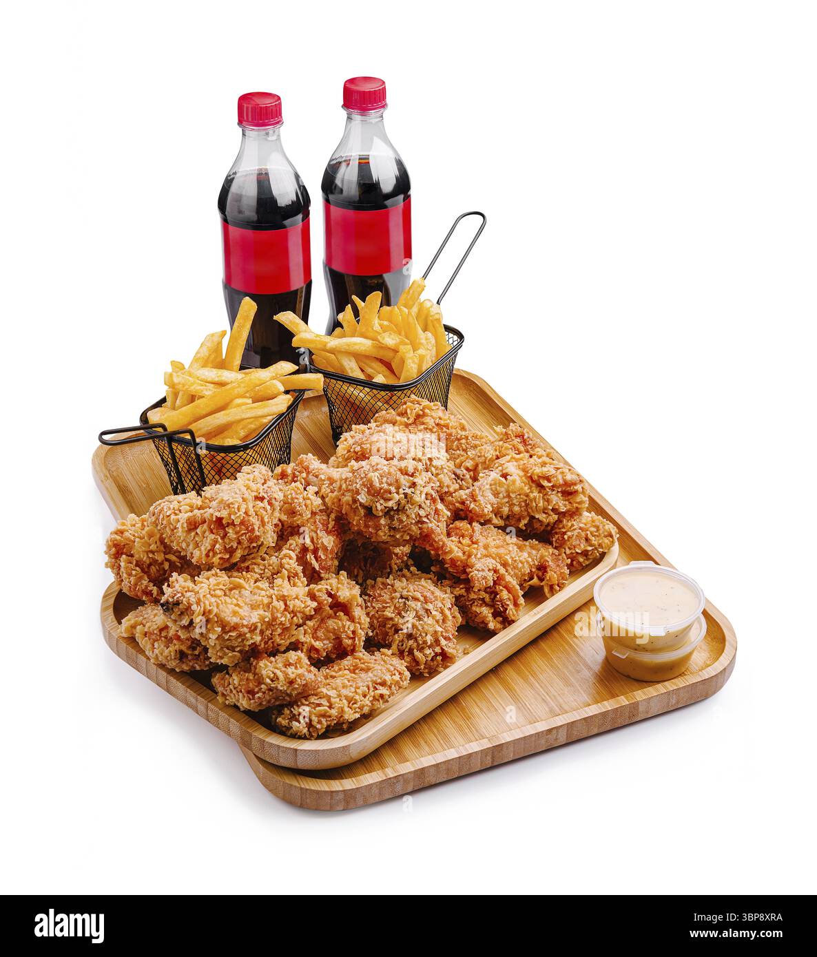 Food, A delicious platter features crispy fried chicken pieces ...