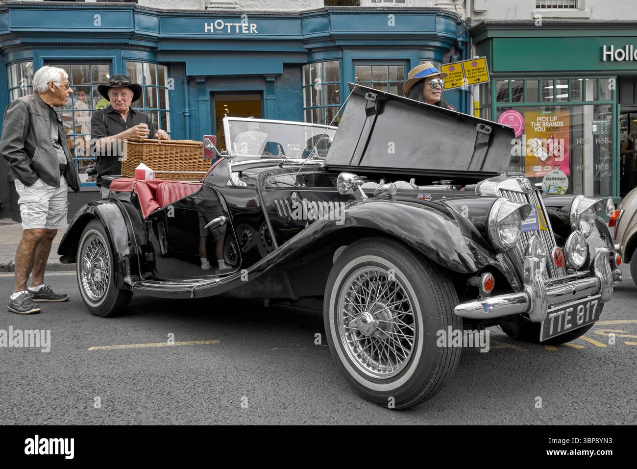 MG TF, 1954, Vintage English classic sports car, England, UK Stock ...
