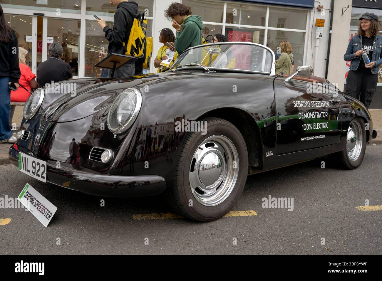 Sebring Speedster electric sports car. Modern vehicle reminiscent of a ...