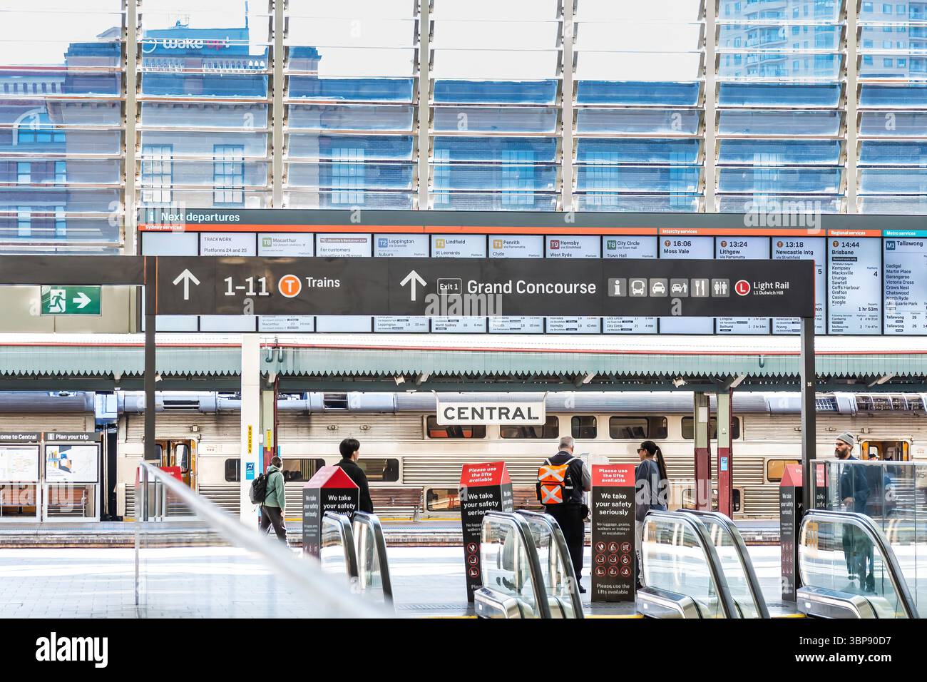 The new Sydney Metro extension, designed by Woods Bagot, lies beneath a ...