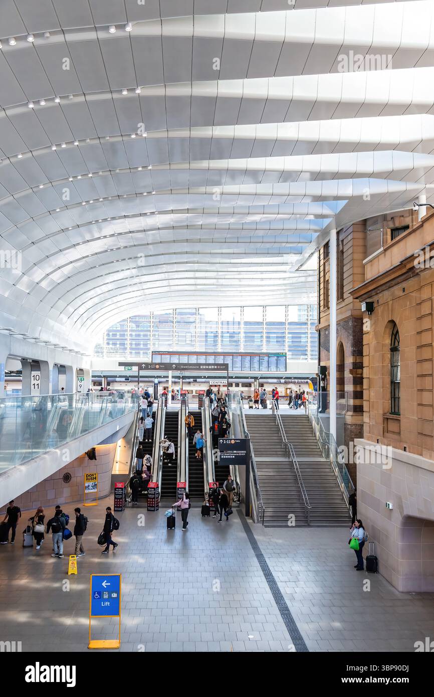 The new Sydney Metro extension, designed by Woods Bagot, lies beneath a ...