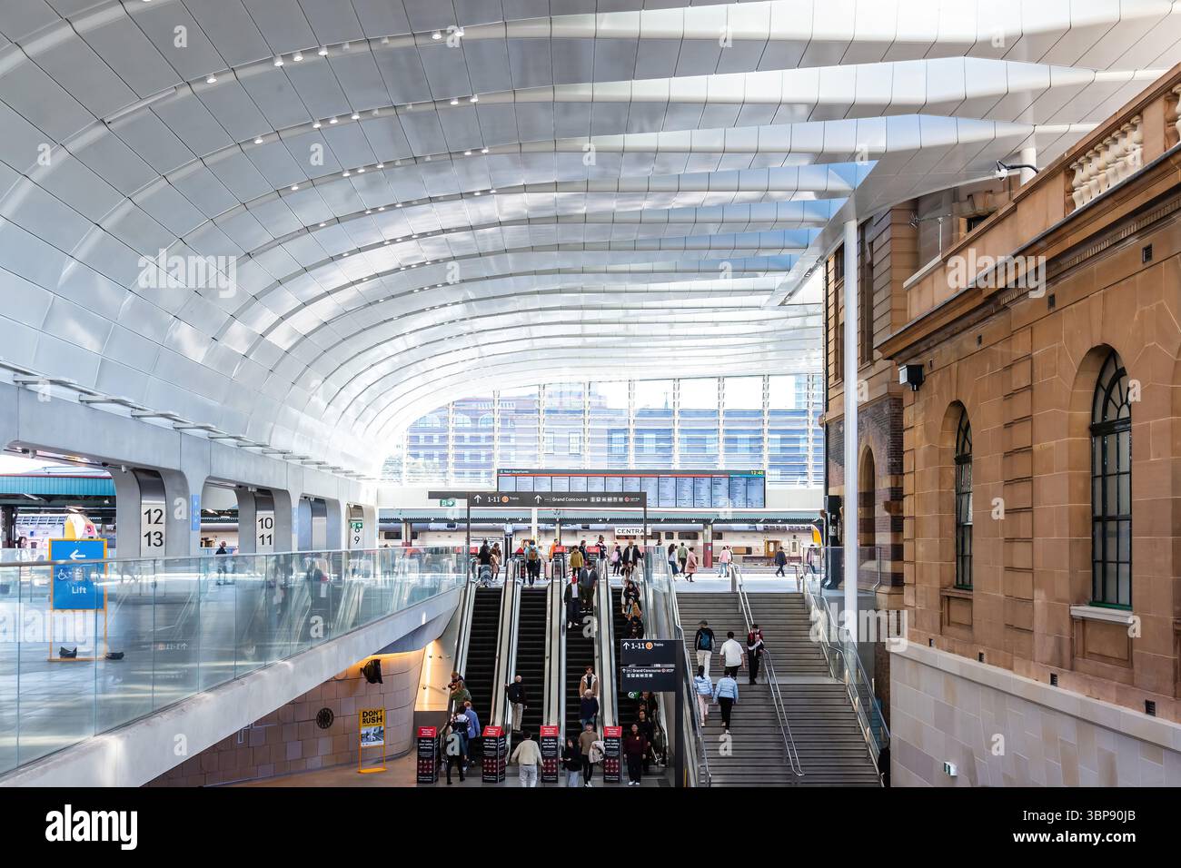 The new Sydney Metro extension, designed by Woods Bagot, lies beneath a ...