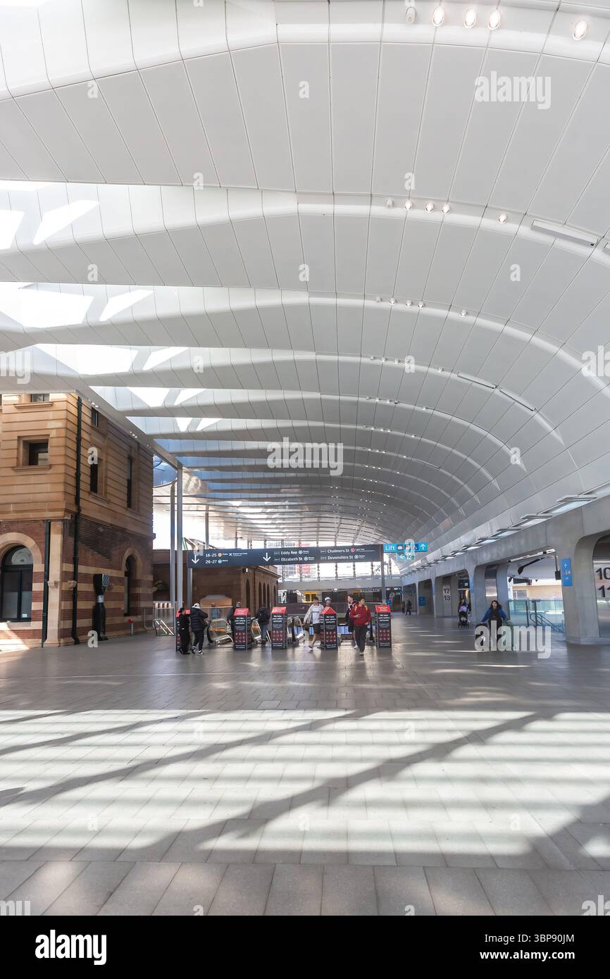 The new Sydney Metro extension, designed by Woods Bagot, lies beneath a ...