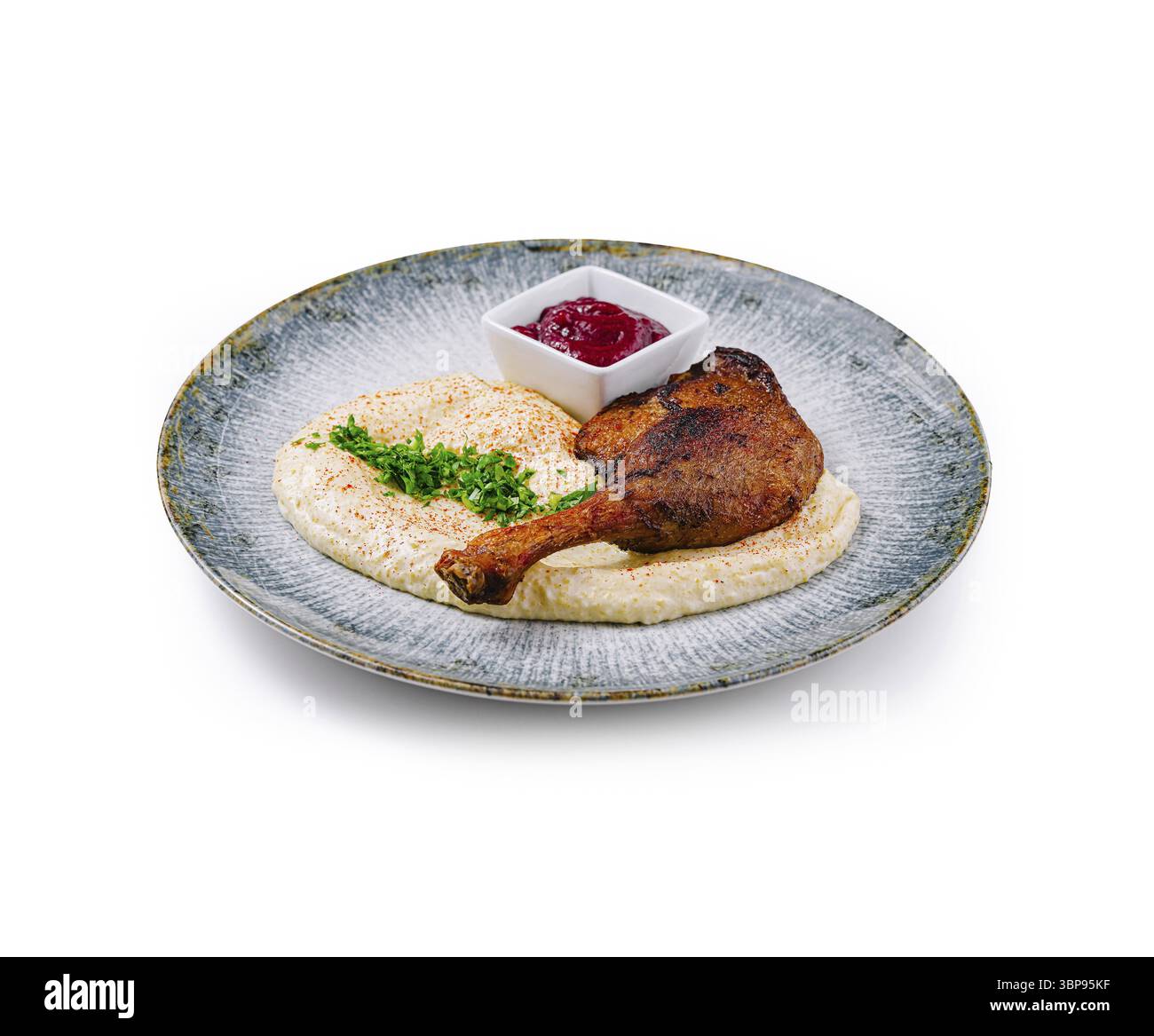 Poultry meat sauce served Cut Out Stock Images & Pictures - Alamy