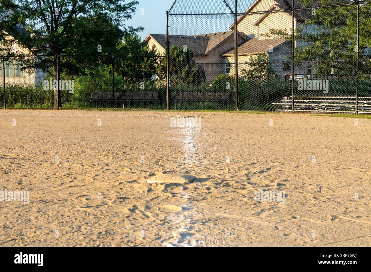 third base to home on diamond one Stock Photo - Alamy