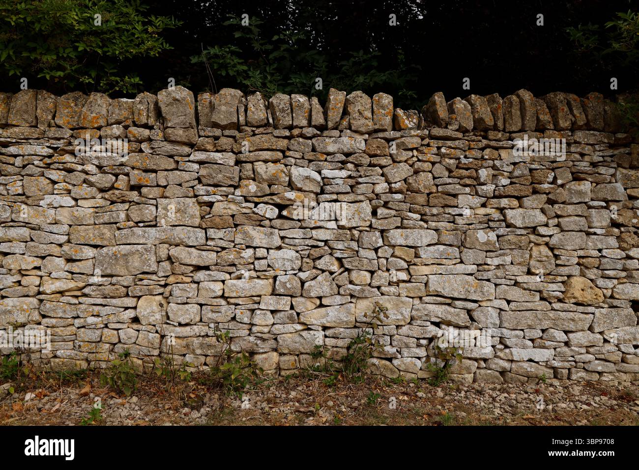 Cotswold dry stone wall, near Winchcombe, Gloucestershire. - 5 July ...