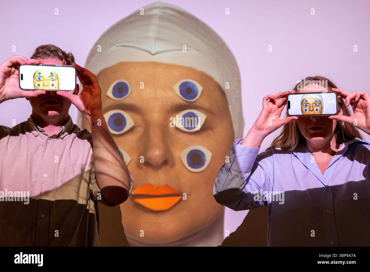 London, UK. 7 July 2025. Staff with ‘Salmon, Seahorse, Spider ...