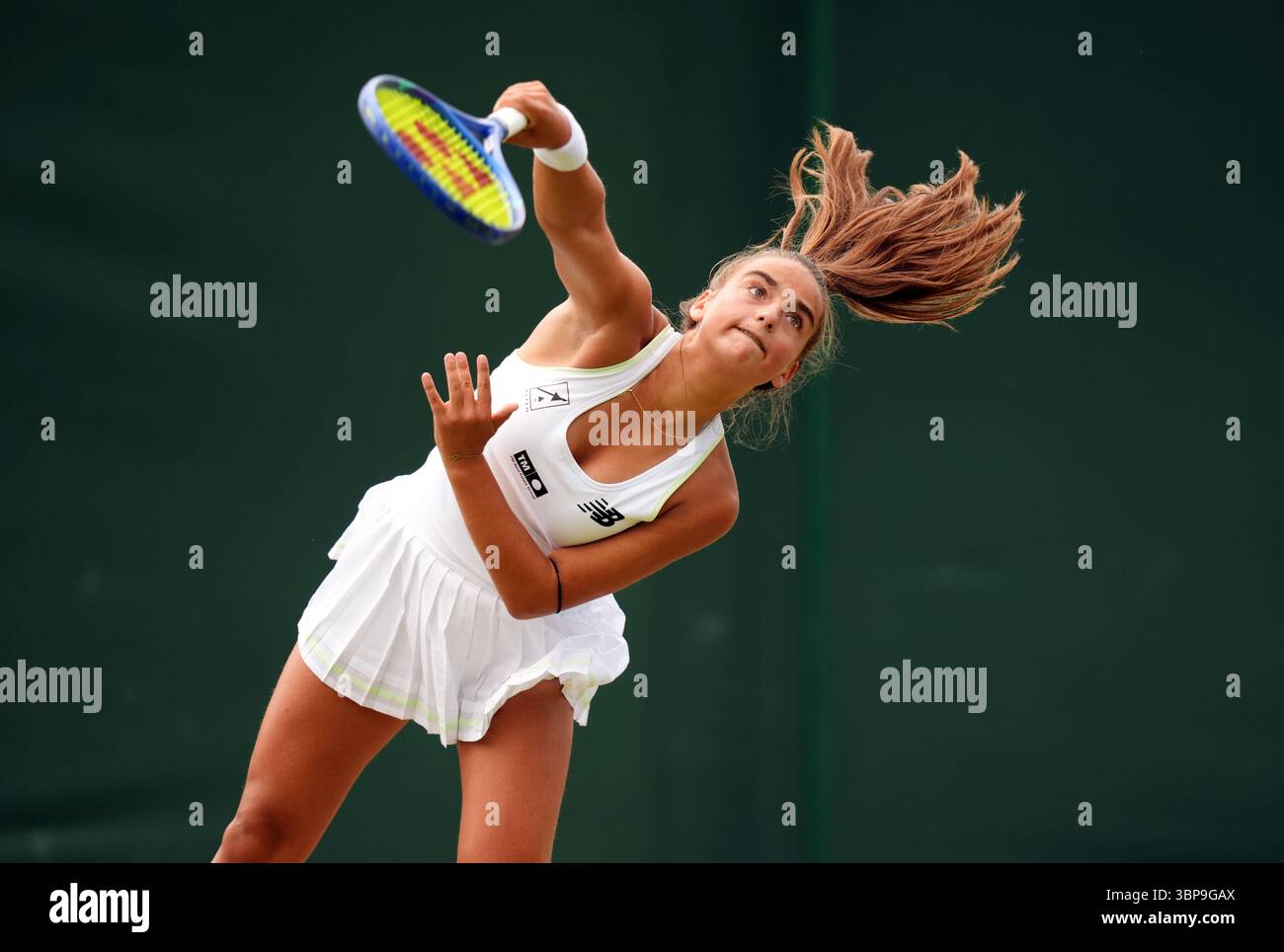 Charo Esquiva Banuls during her Girls' Singles match against Yushan ...