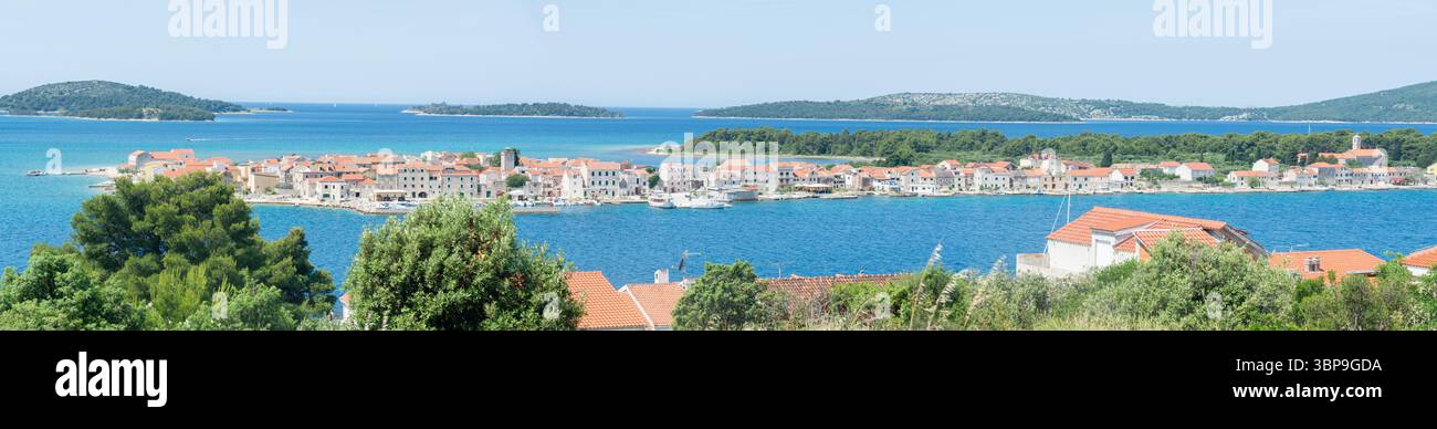 panoramic view at Krapanj island, Croatia Stock Photo - Alamy
