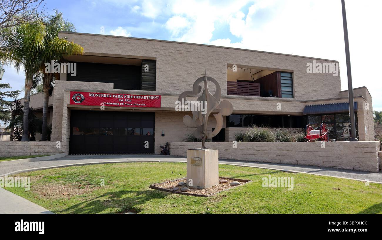 Monterey Park, California: Exterior of Fire Department Station 61 ...