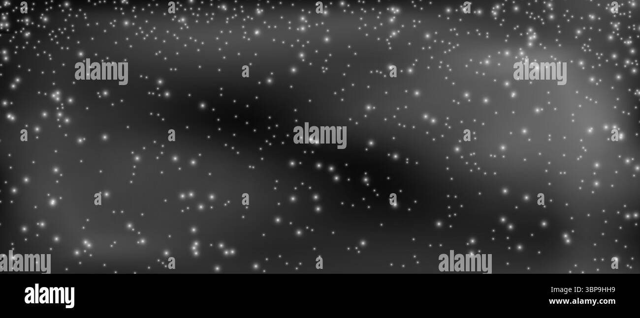 Snowflakes flying in the night sky background, Christmas snowfall of ...