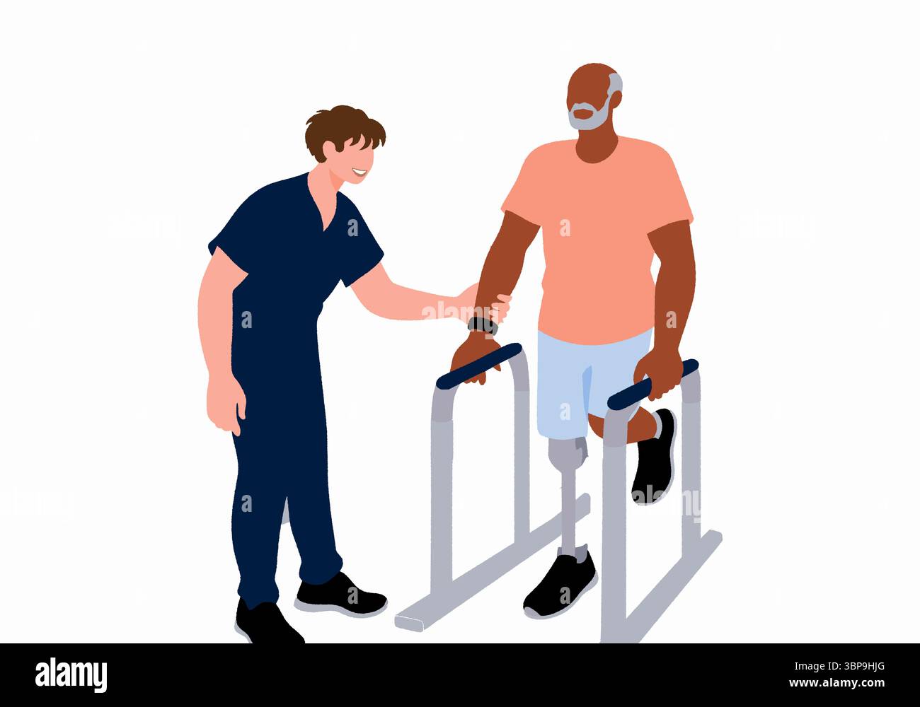 Occupational therapist male Cut Out Stock Images & Pictures - Alamy