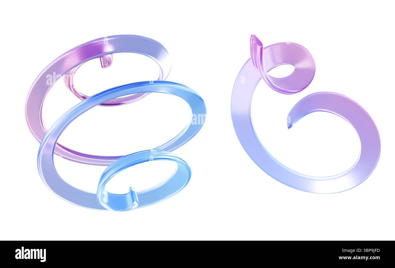 3d holographic abstract spiral Stock Vector Images - Alamy