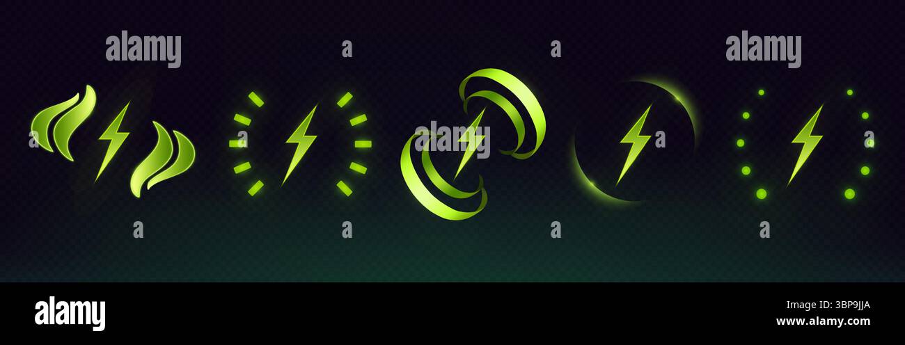 Rotating dots green screen hi-res stock photography and images - Alamy