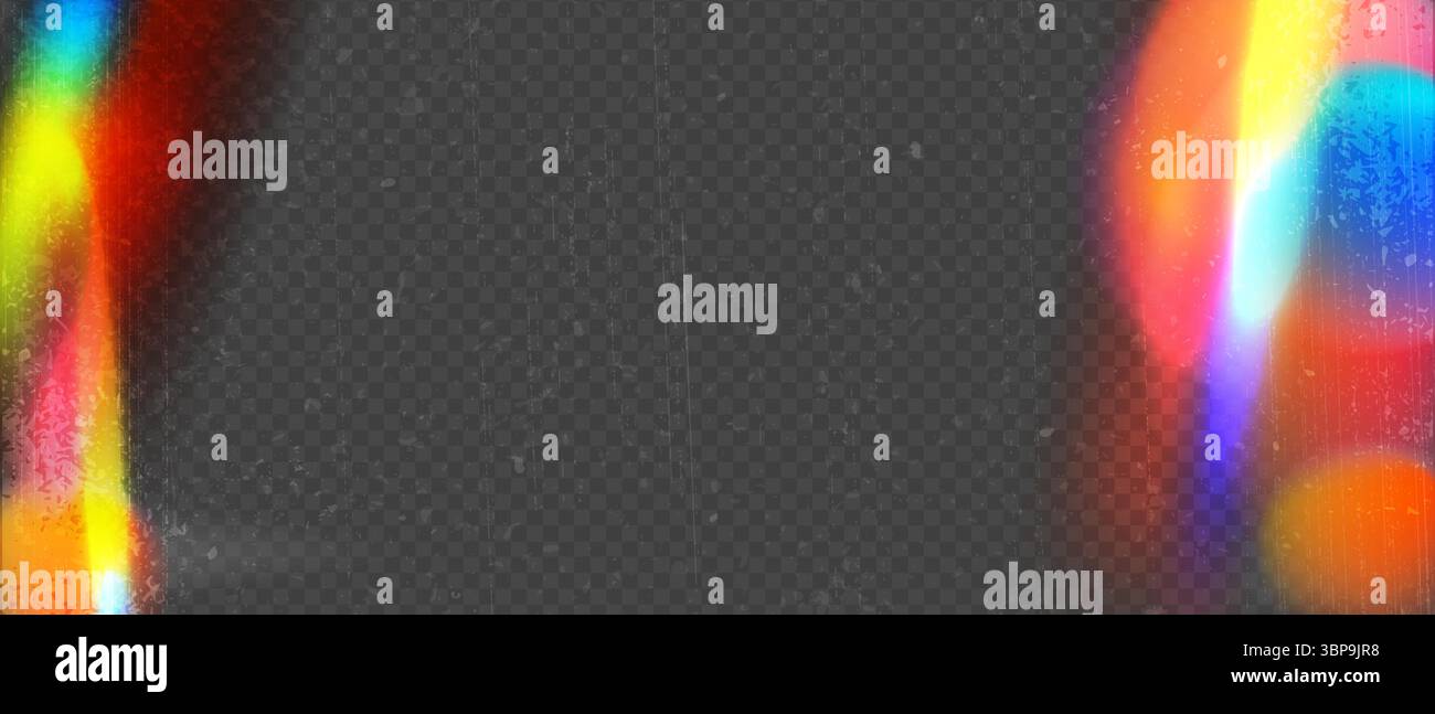 Old grainy film texture with flowing light rainbow rays, Realistic film ...