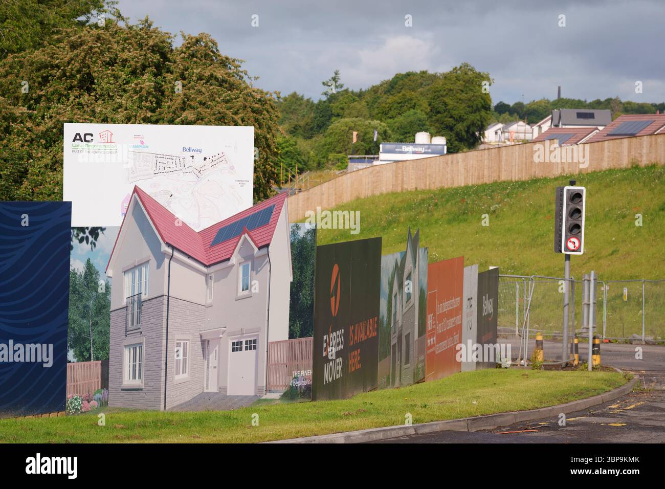 The new housing project by Bellway Homes at Earl's Way, a new estate ...