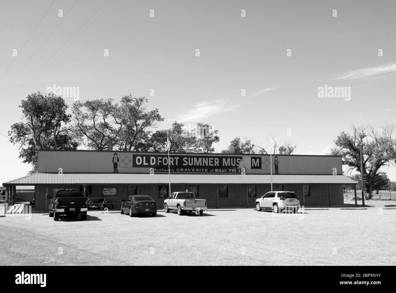 Exterior view of the Old Fort Sumner Museum in New Mexico, a historic ...
