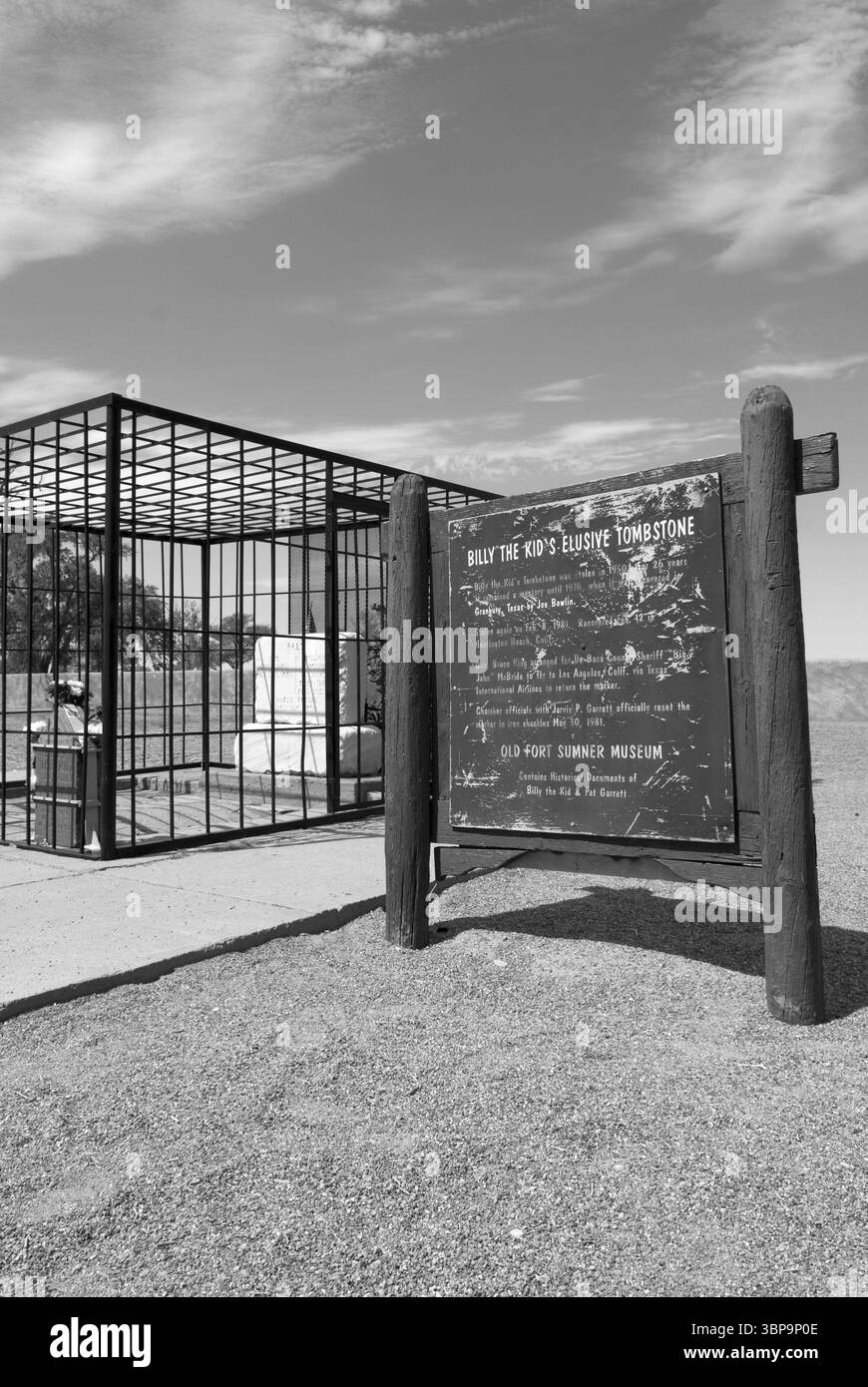 Billy the Kid grave site at Fort Sumner Museum, New Mexico, USA Stock ...