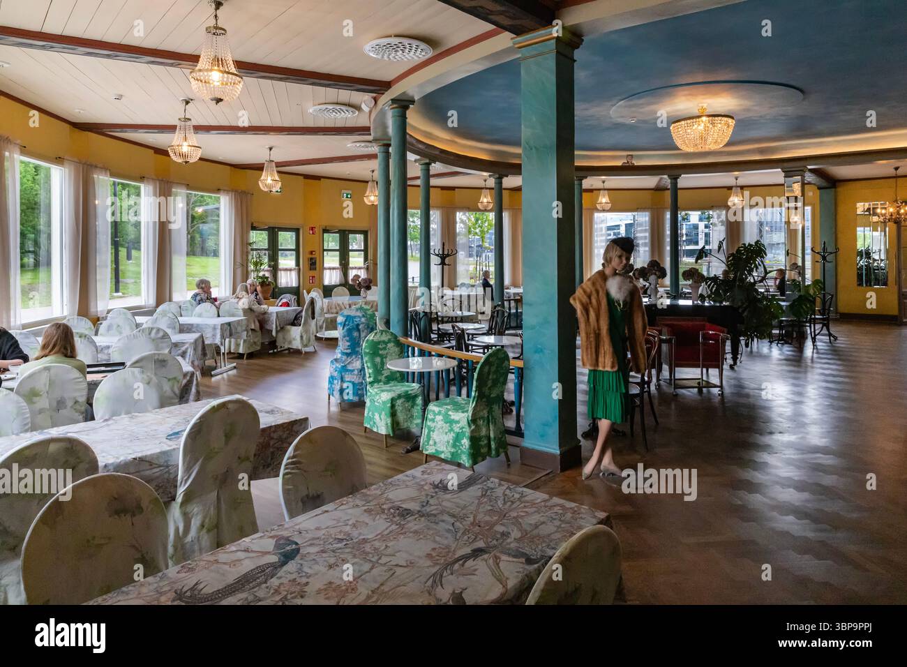 Kaisaniemi Helsinki. Cajsan Helmi café. The oldest restaurant building ...